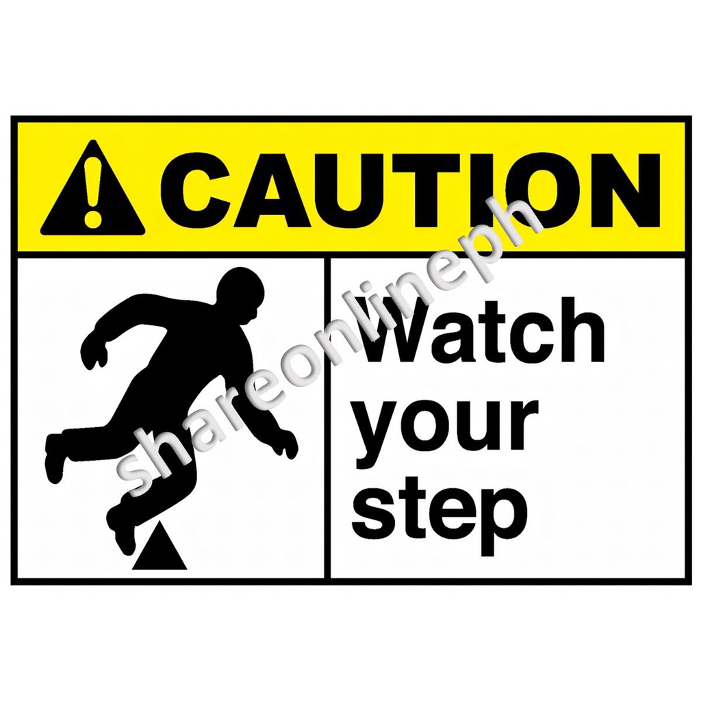 Watch Your Step Signage Sign Boards | Shopee Philippines