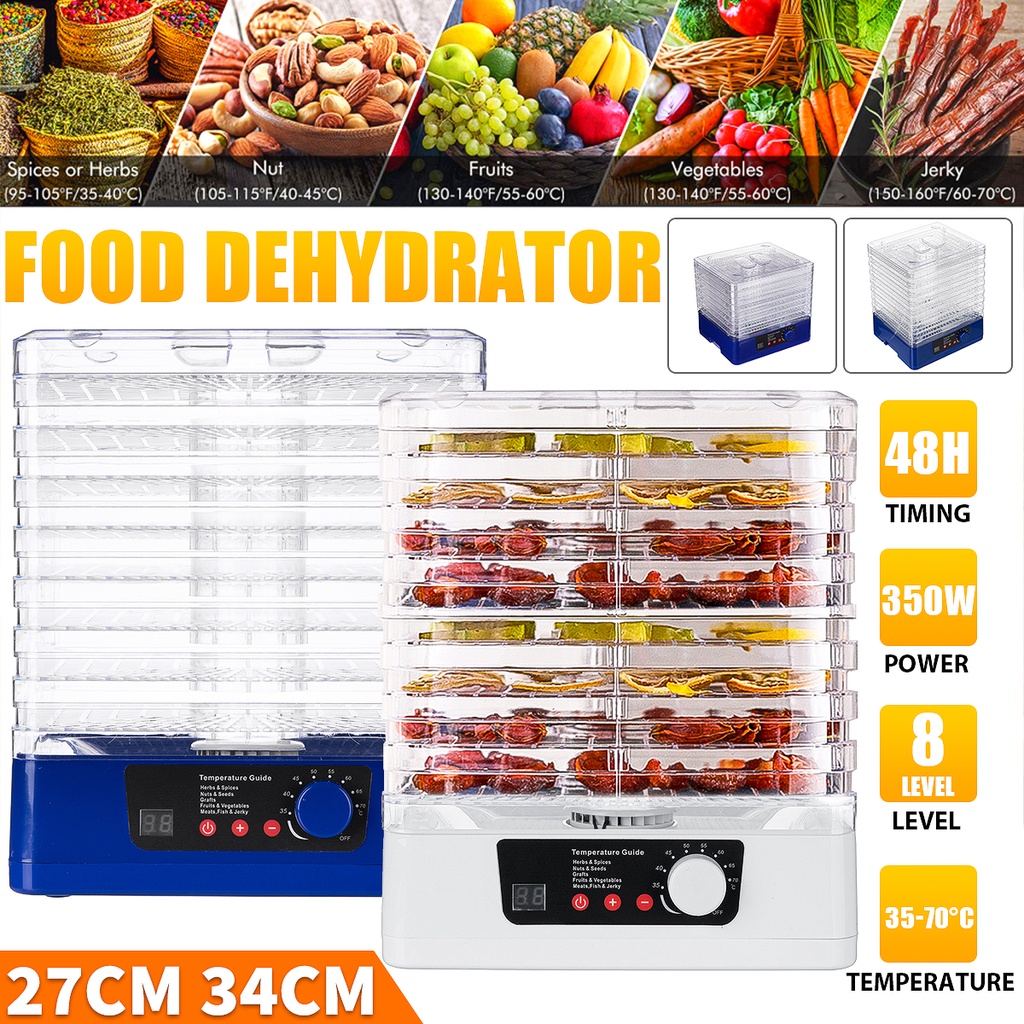 350W 8 Layers Food Dehydrator Fruit Vegetables Herb Meat Dryer Food ...