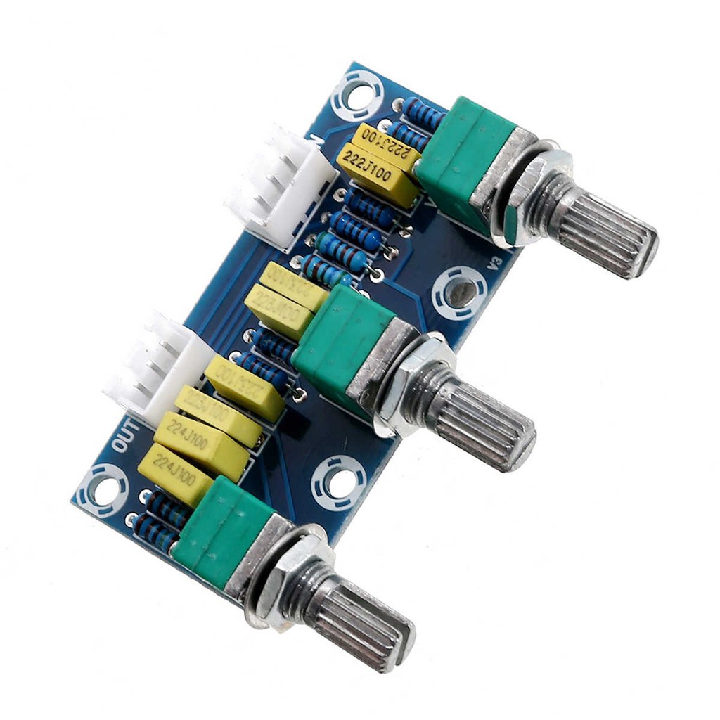 Stereo HiFi Passive Tone Control Bass - Treble - Volume Preamp Board ...