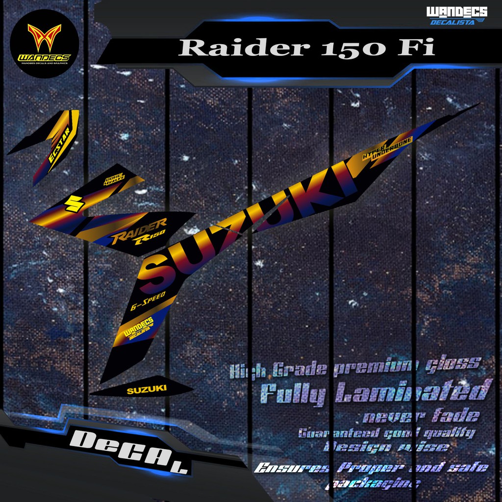 Raider 150 Fi Decals Ecstar Titanium Concept | Shopee Philippines