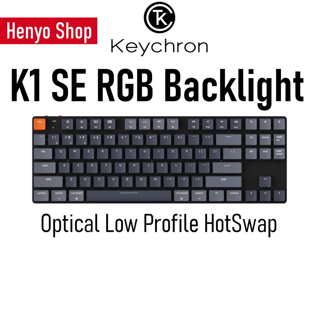 Keychron K1 SE Wireless Mechanical Keyboard RGB/WBL HotSwap 87-keys TKL ...