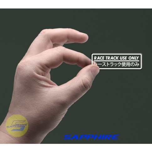 Sticker Transparent Race Track Use Only | Shopee Philippines