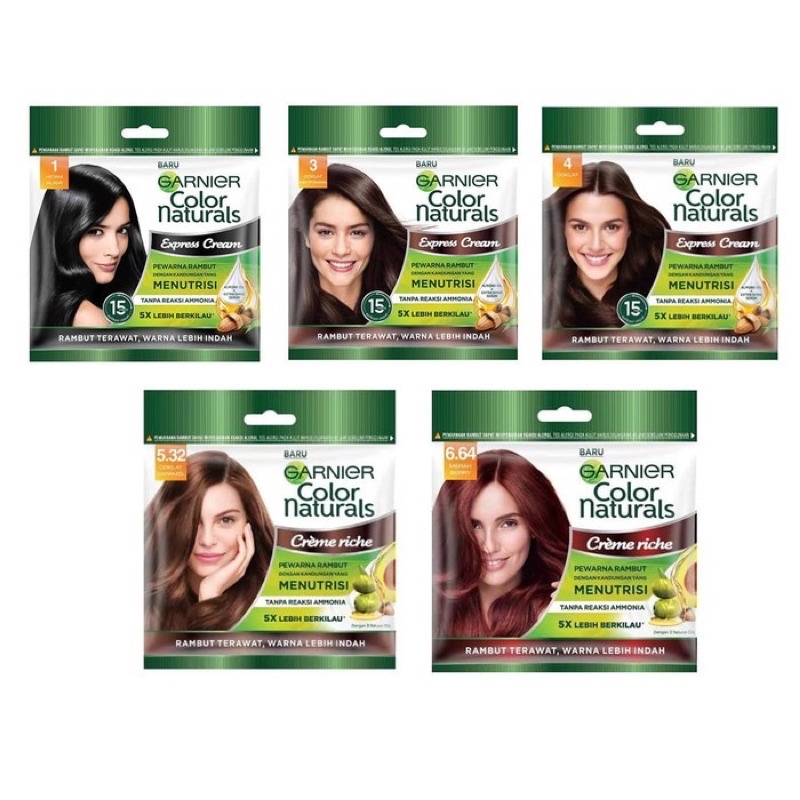 Garnier COLOR NATURALS - NATURAL Hair Colors BY GARNIER | Shopee ...