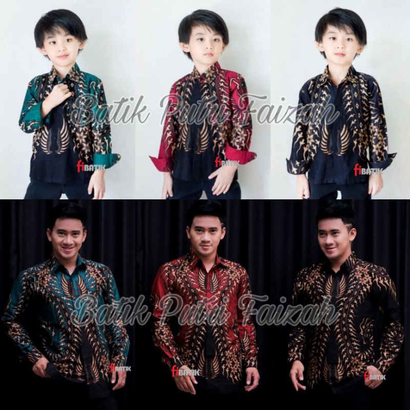 KEMEJA Boys Batik Shirts Long Sleeve Age 2-13 Years premium Batik super ...