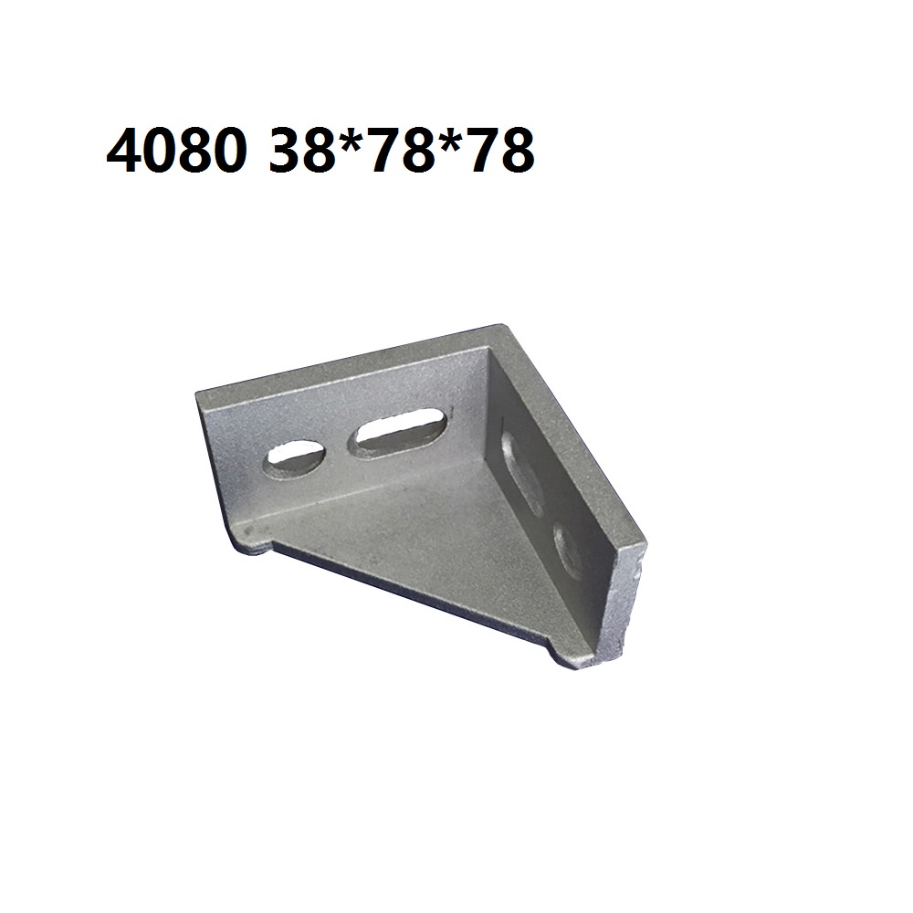 5Pcs 4080 38x78x78mm European Corner Fitting Angle Aluminum 40 X 80 L ...