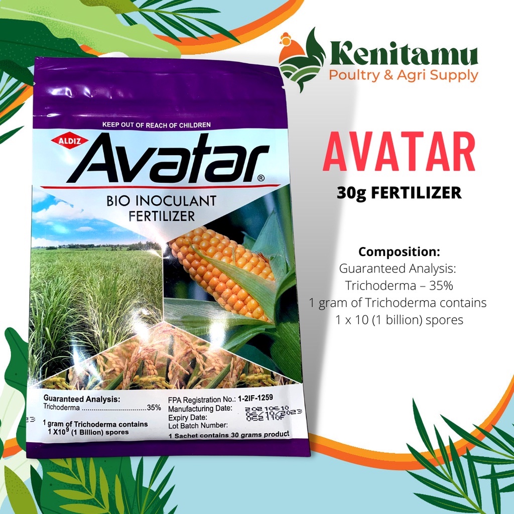 AVATAR BIO INOCULANT FERTILIZER BIO ENZYMES 30g BY: ALDIZ | Shopee ...