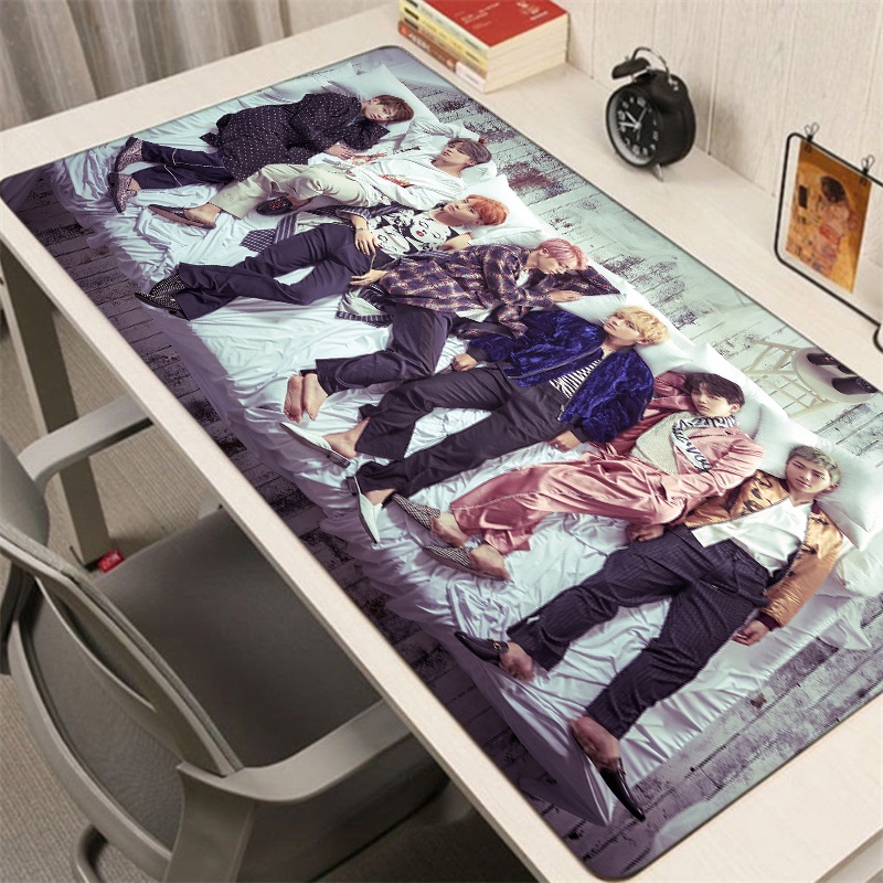Big Mouse Pad Wireless Gamer Keyboard Kpop-BTS Gaming Rubber Mats Ped ...