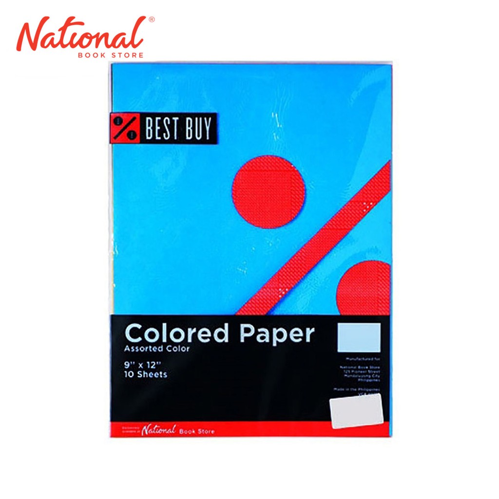 Best Buy Fine Paper Colored 10S Assorted National Book Store | Shopee ...