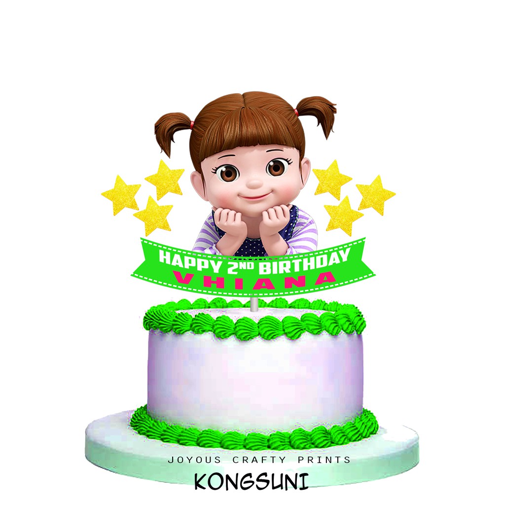 KONGSUNI CAKE TOPPER PERSONALIZE NAME/AGE ONLY | Shopee Philippines