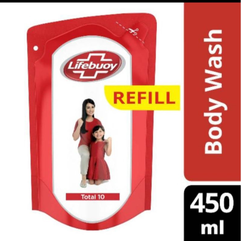 MERAH Lifebuoy total 10 red Liquid Soap 400ml | Shopee Philippines