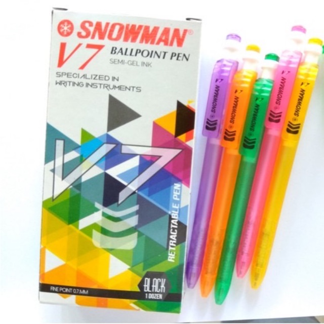 (1pcs) Snowman V7 Ballpoint Pen Snowman V7 Ballpoint Pen | Shopee ...