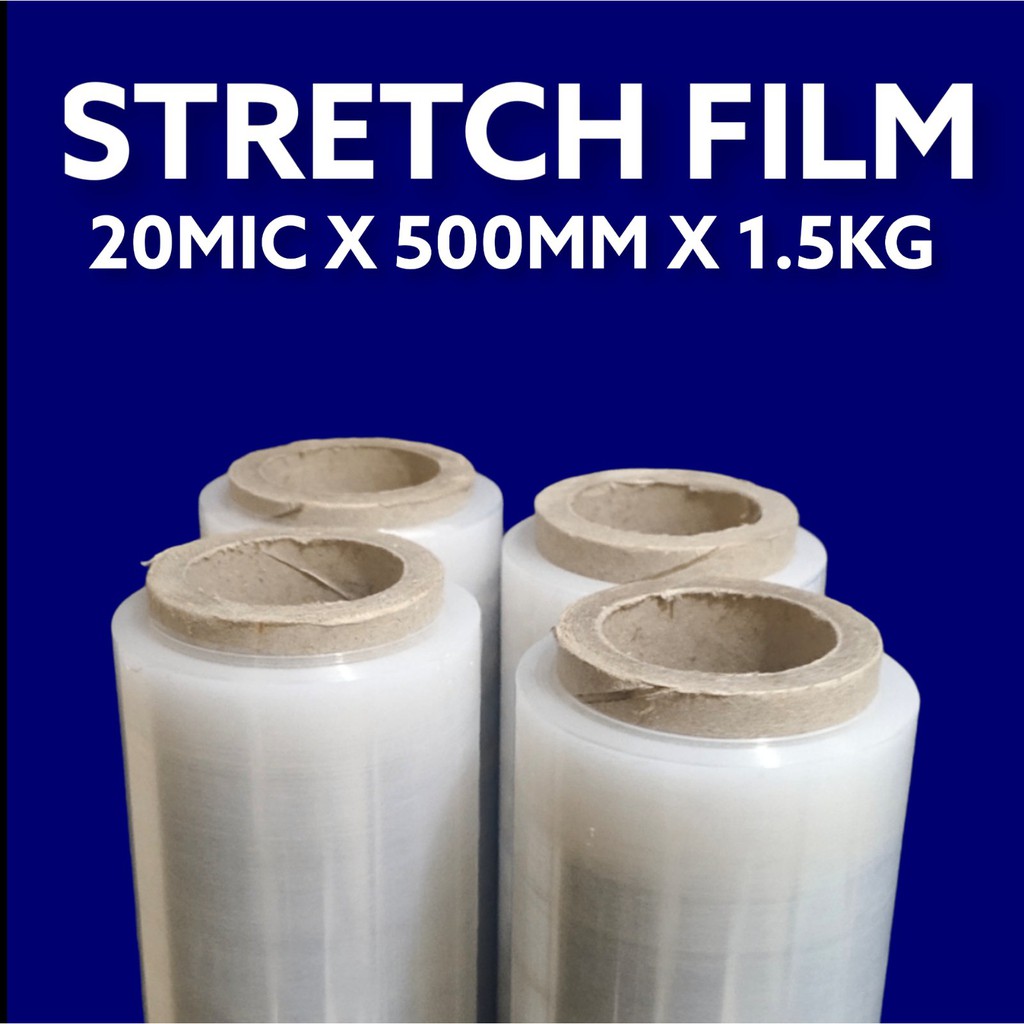 Jack Wrap / Stretch Film 20 microns x 500mm [SOLD PER ROLL] | Shopee ...