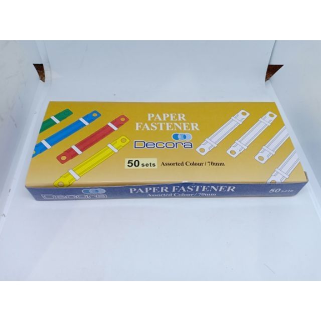 Paper Fastener / Plastic Paper Fastener by box 50sets | Shopee Philippines