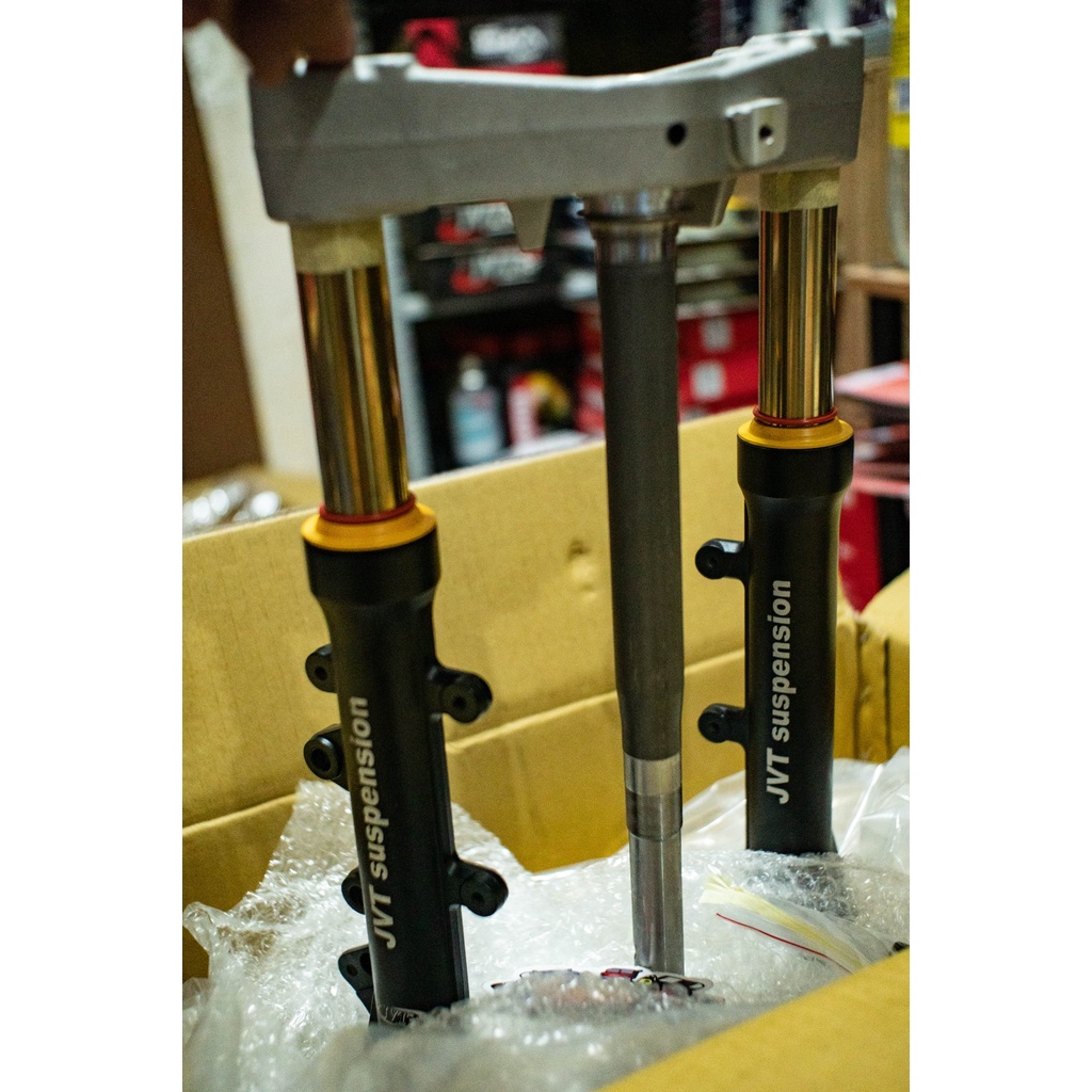 JVT front shock with tpost GOLD 33mm (Adjustable with preload) for NMAX v1/v2 | Shopee Philippines