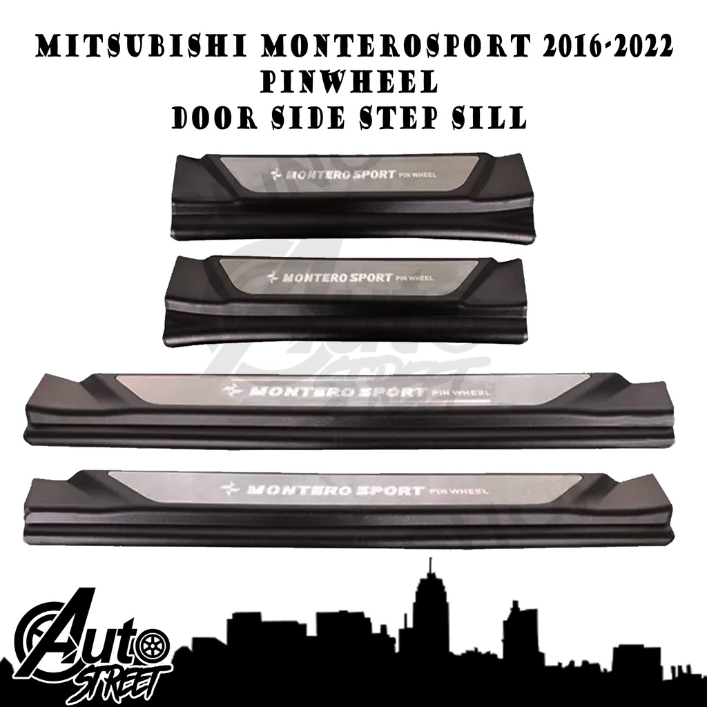 Mitsubishi Montero 2016-2022 PINWHEEL Door Side Step Sill / Scuff Plate ...