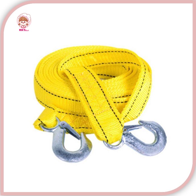 4M 5 Tons Traction Rope Double Thickening Pull Rope Hook Car Traction ...