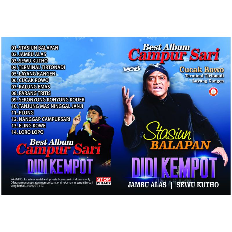 Cassette VCD Music Song Best Album Campursari Didi Kempot (Racing Station) | Shopee Philippines