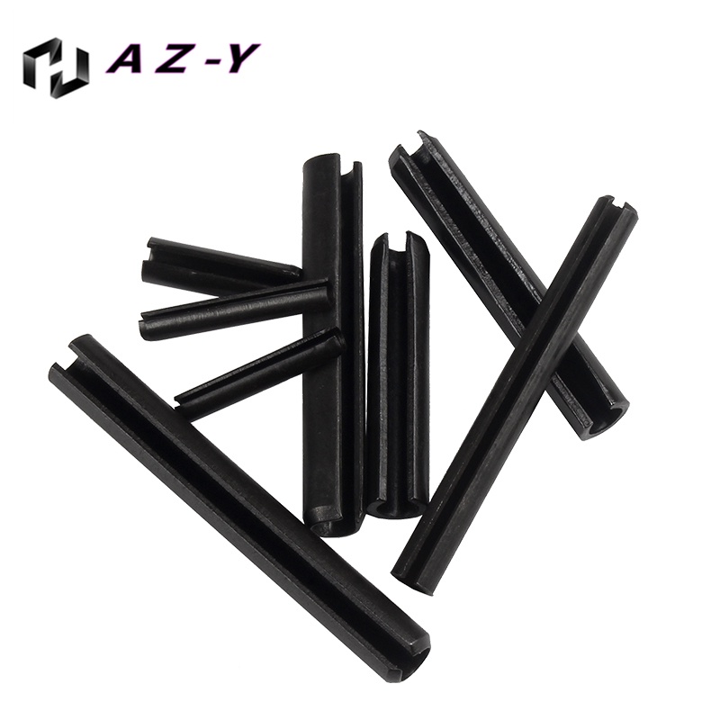 100pcs Split Pin / C-lock Pin / Hollow Pin Screw Depot Black Elastic ...