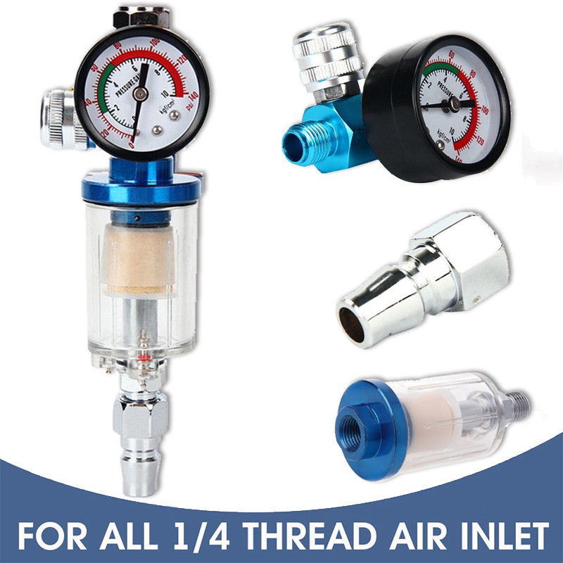 Spray Paint Gun In-line Air Oil Water Separator Filter Air Regulator ...