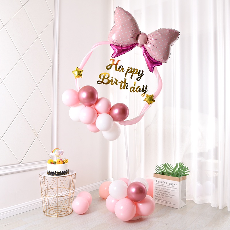 Circle Pilar Balloon Stand Set with Balloon Set Decor Party Decorations ...
