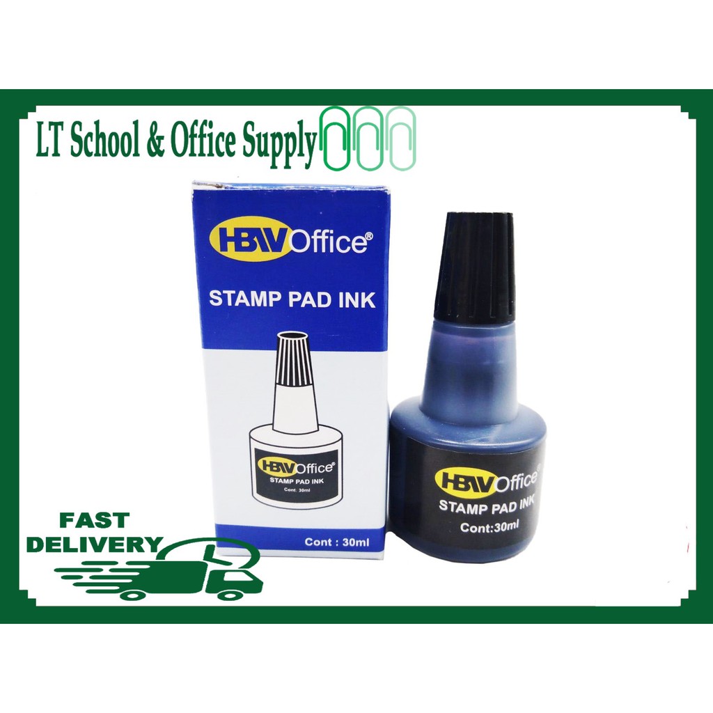 1 Bottle HBW Plastic Stamp Pad Ink 30ml | Shopee Philippines