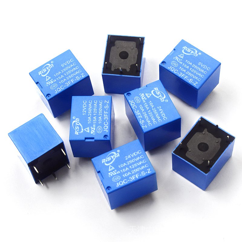 JQC-3FF-005-S-Z Relay 5V 9V 12V 24V High Power Foot 10A 5 Pins 1 Set ...