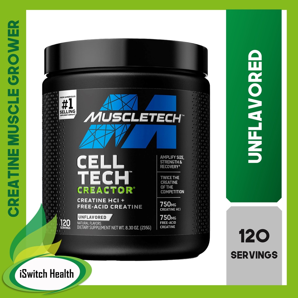 MuscleTech Cell-Tech CreacTor - 120 Servings | Amplify Size, Strength ...