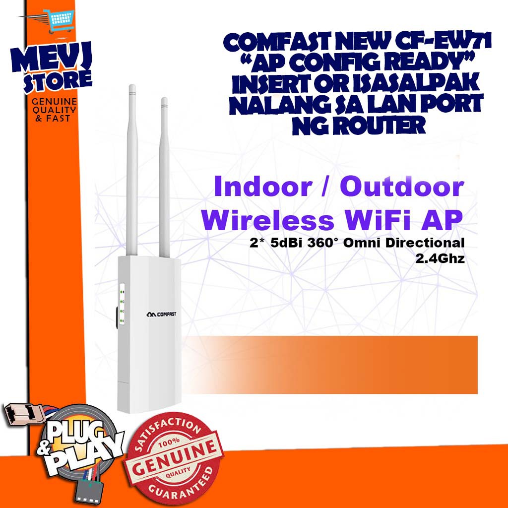 COMFAST New CF-EW71 Config Ready Wireless AP base station high power ...