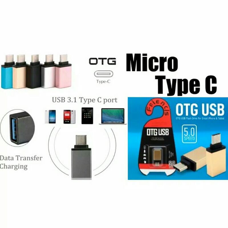 Otg USB MICRO / OTG USB TYPE C / OTG USB NON CABLE - | Shopee Philippines