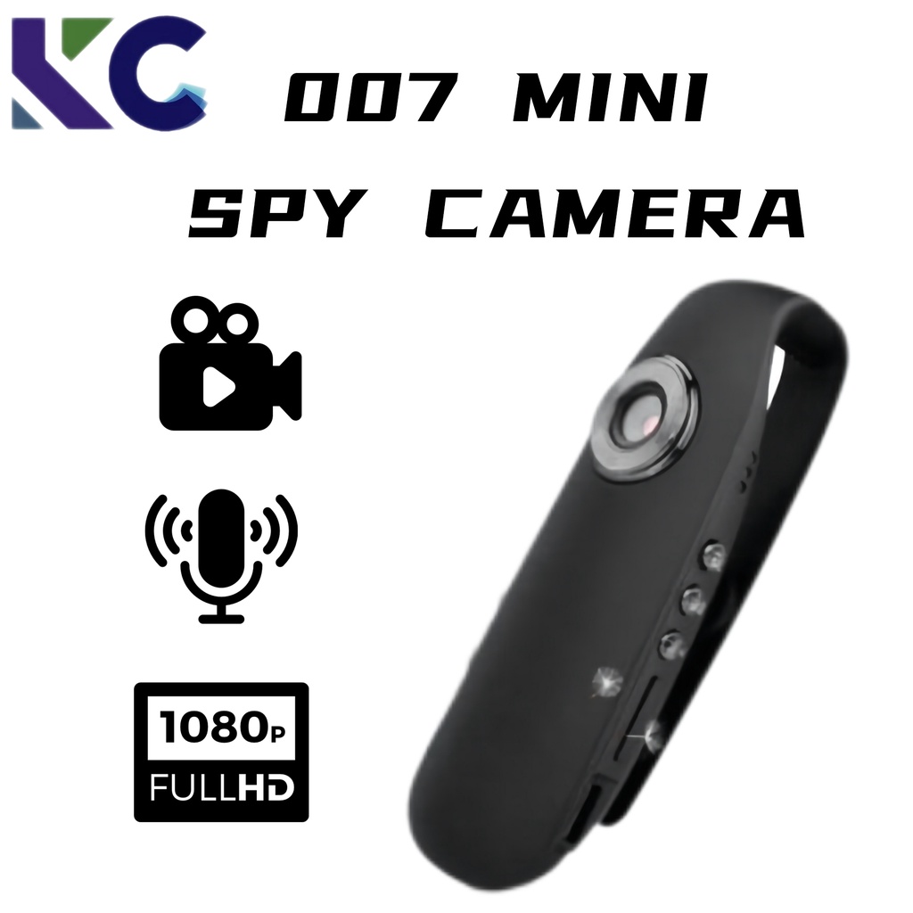 Kc 007 Hidden Camera 1080p Action Camera With Audio Recording Spy Camera Mini Camera Shopee 