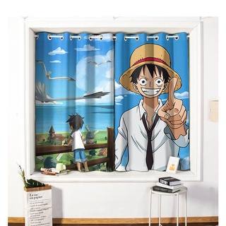 One piece bay window curtain Luffy dormitory bedroom living room bay ...