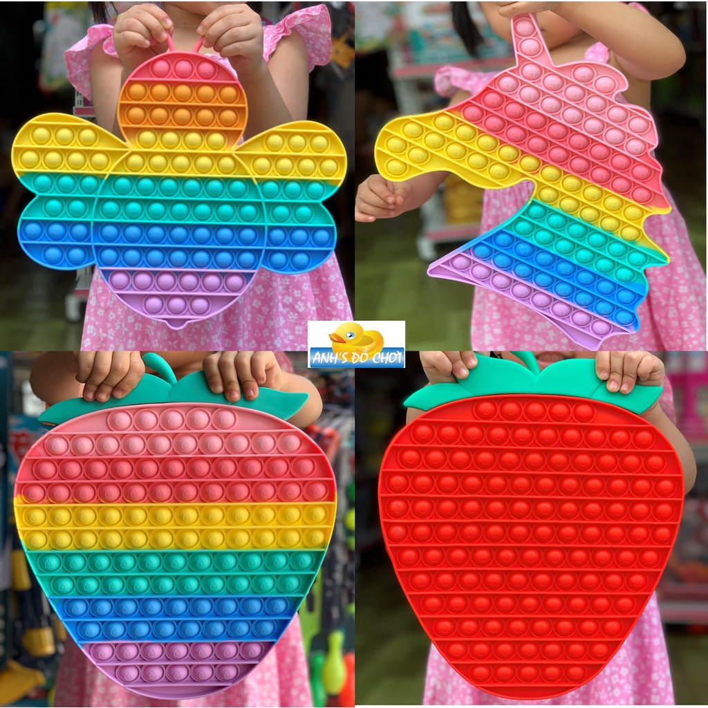 Giant Pop it, beautiful bubble squeeze toy for girls | Shopee Philippines