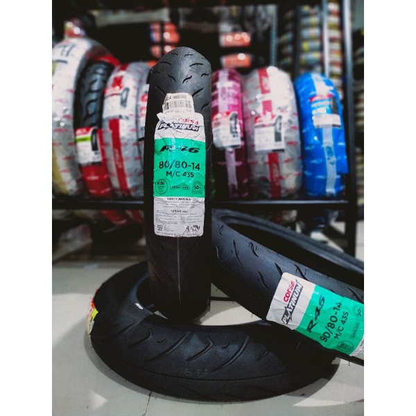 Corsa Platinum R46 Tubles Motorcycle Tires 80/80-14 free | Shopee ...
