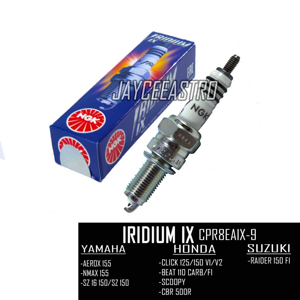 NGK Iridium spark plug *Aerox / Nmax / Honda Click / Honda Beat ...