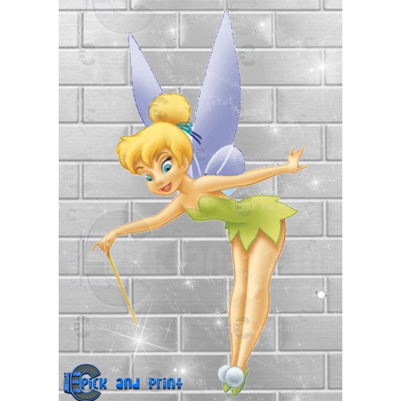 Tinkerbell Character Cut Outs for DIY Party Backdrops Party Decorations ...
