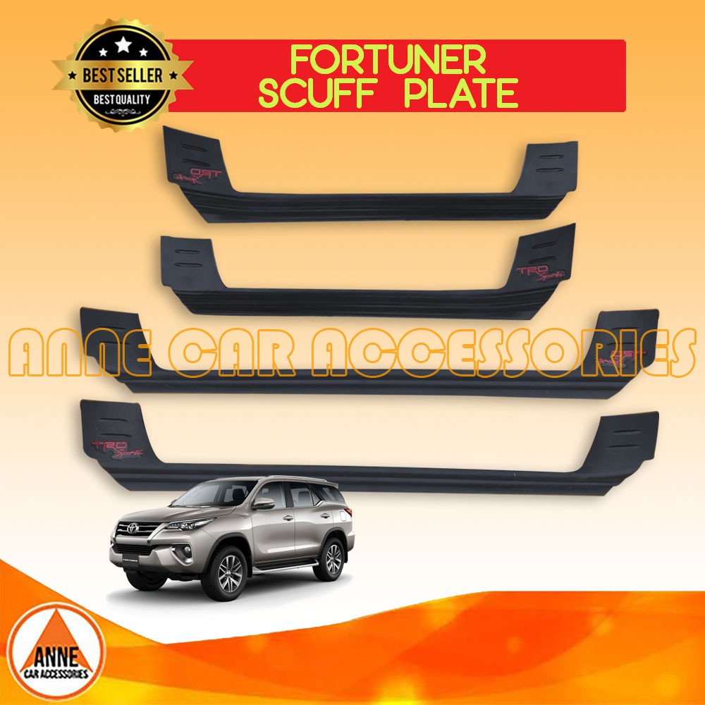 Outer Car Scuff Plate for Toyota Fortuner 2016 - 2023 w/TRD Logo Door ...