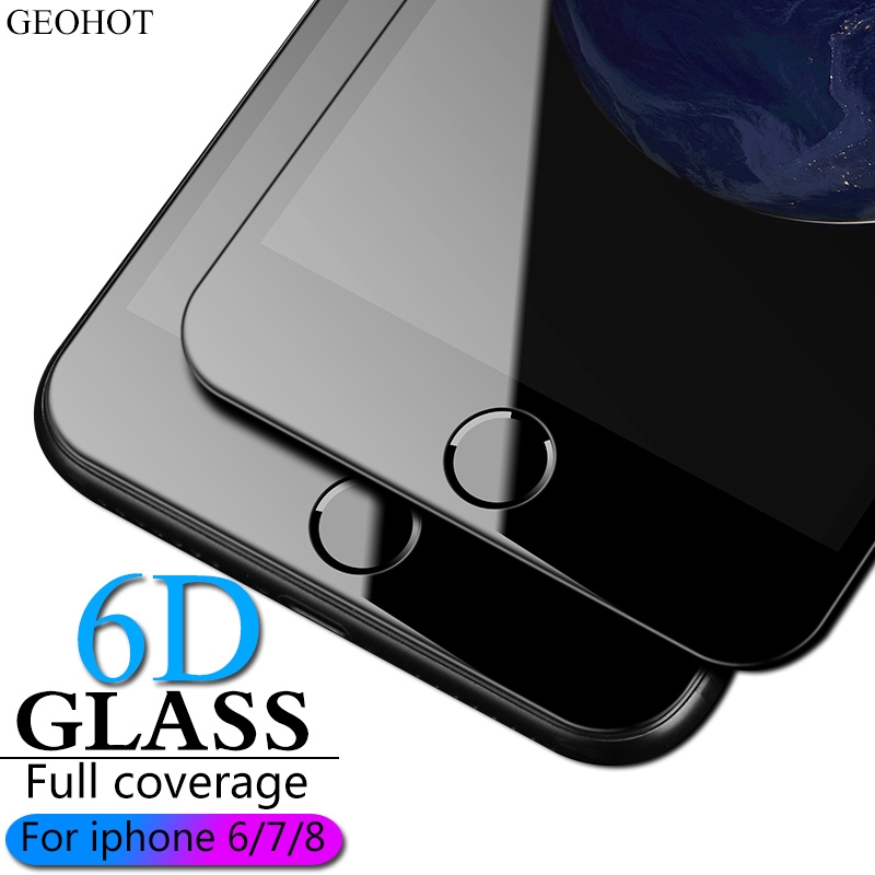 Full Coverage Tempered Glass Compatible for Iphone 7 6 6s 8 Plus XS MAX ...