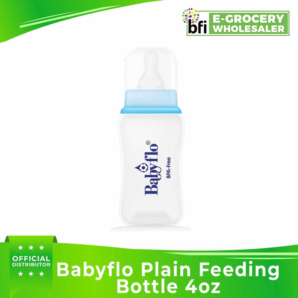 BFI Babyflo Plain Feeding Bottle 4oz | Shopee Philippines