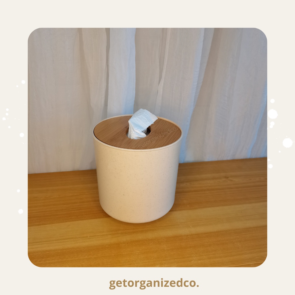 Bamboo Tissue Holder Minimalist Wooden Lid Rectangular Tissue Holder ...