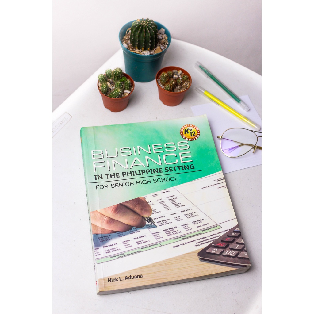 SHS BOOKS BUSINESS FINANCE IN THE PHILIPPINE SETTING FOR SHS C&E ...