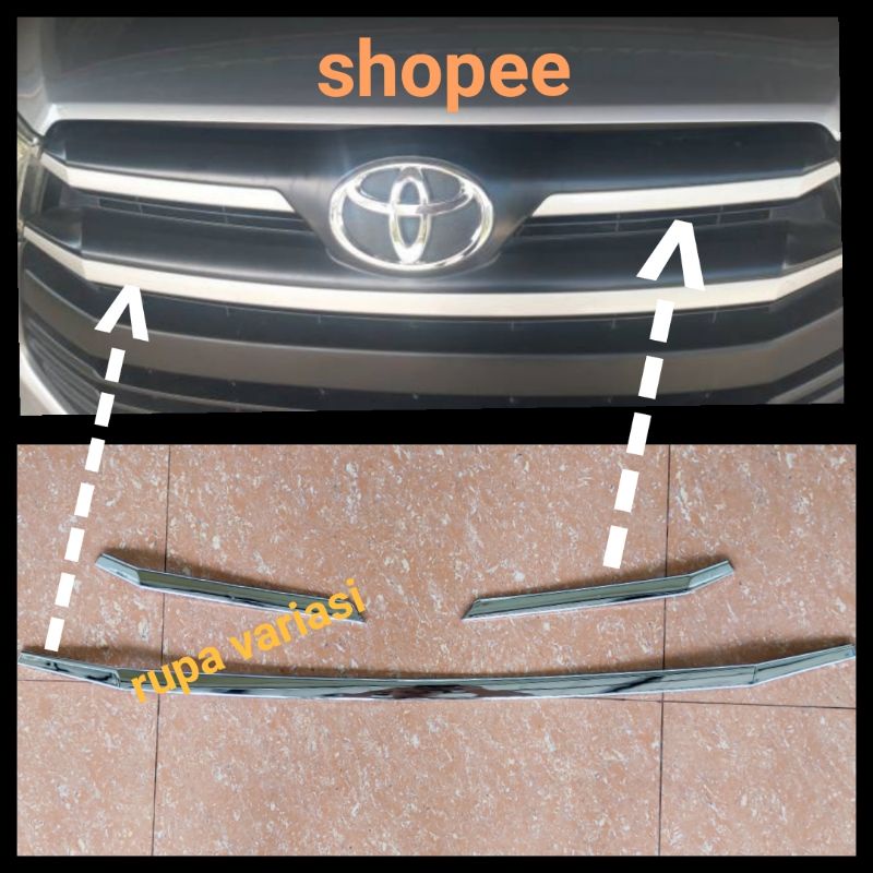 List of radiator trim grill grille front bumper toyota innova reborn ...