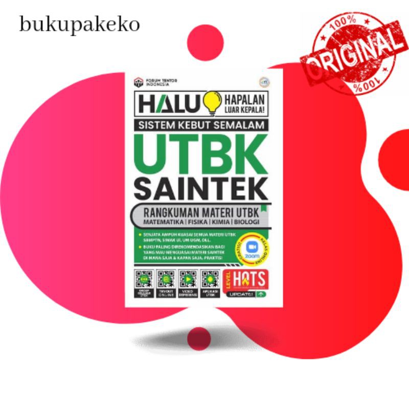 Saintek UTBK Book: HALU Memorization Outside The Head! Utbk Saintek's UTBK Reducing System ...
