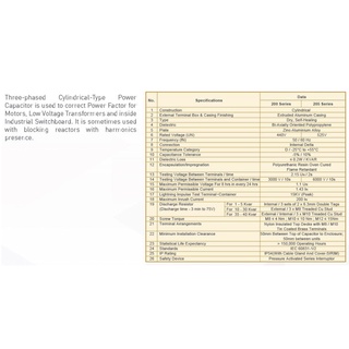 ELCO Capacitor cap bank Cylindrical-Type Power Capacitor with cable (3 ...