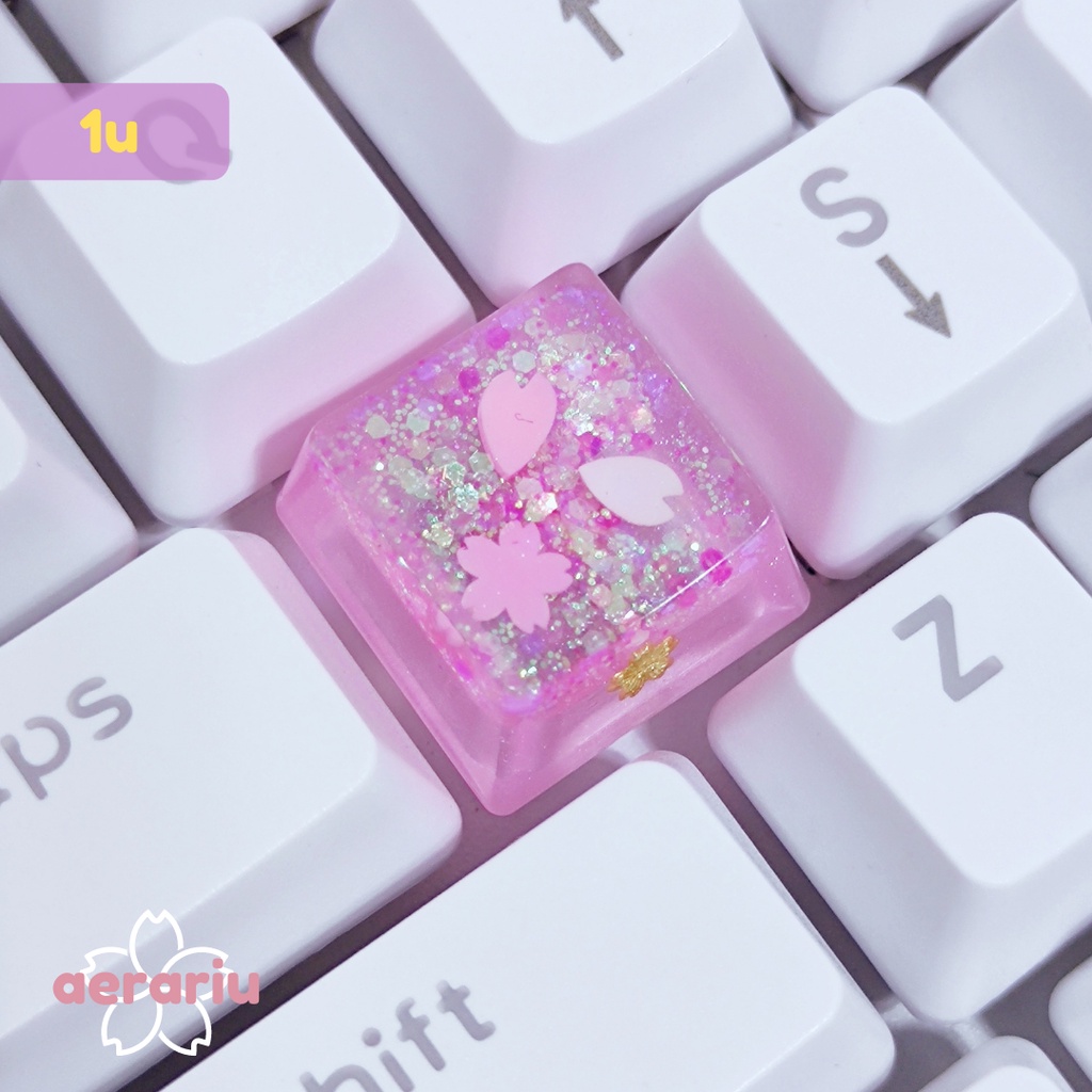 SAKURA - Flower Artisan Keycaps for Mechanical Keyboard - MX Switches ...