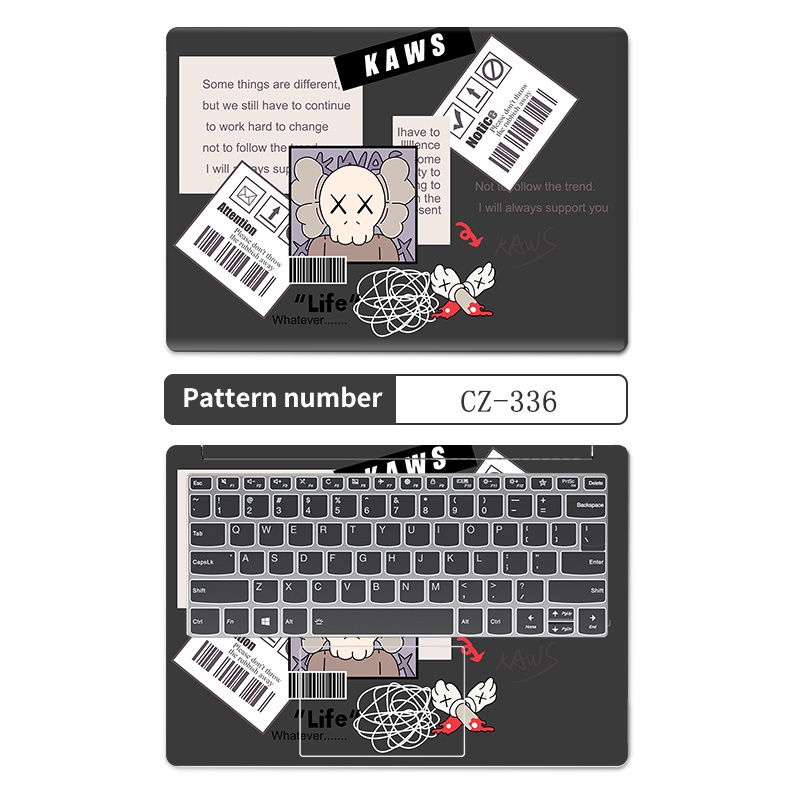 Trendy Kaws Sesame Street Smile Laptop Skin Vinyl Side Laptop Skin for ...