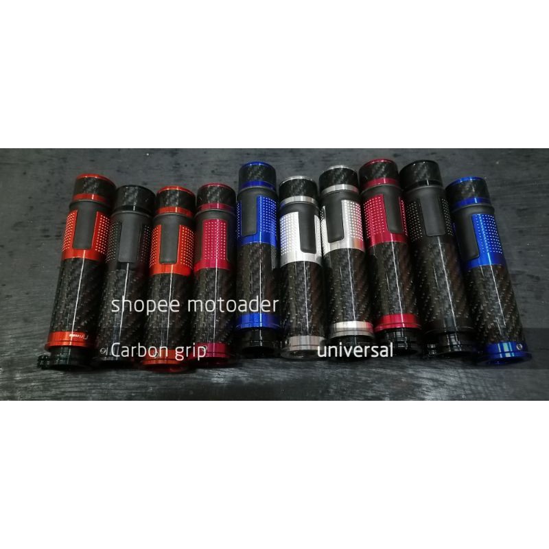 Motorcycle handle grip carbon/ alloy | Shopee Philippines