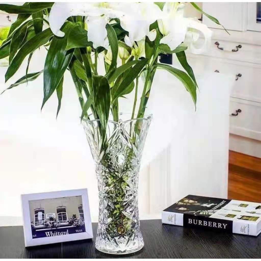 GLASSWARE Qianli High Quality Flower Vase/Glass Flower vase | Shopee ...