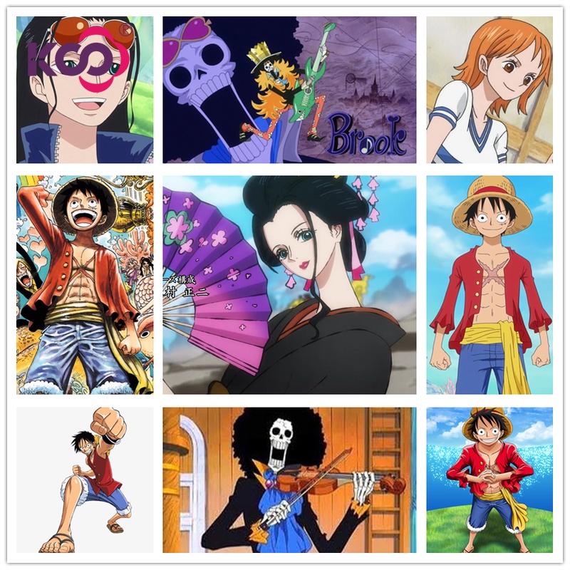 KS Diamond Painting Anime One Piece Stills Luffy Nami Mosaic Art Wall ...