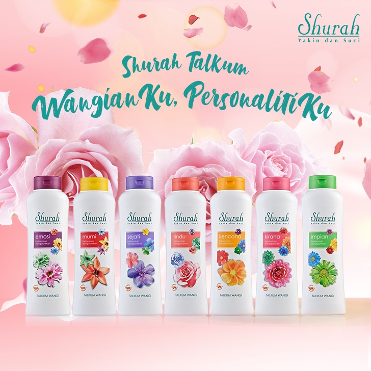 Ready STOCK!!! Shurah TALKUM Fragrant 100G (EMOSI / Display) | Shopee ...