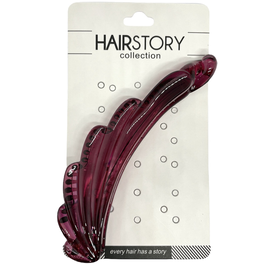 HAIRSTORY Y7084 France Multi Color Scallop Banana Hair Clamp Clip ...